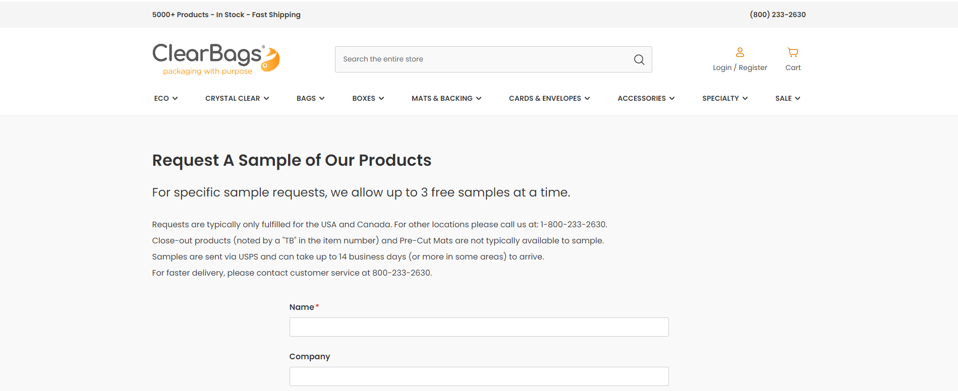 How to Request FREE Samples with ClearBags - ClearBags